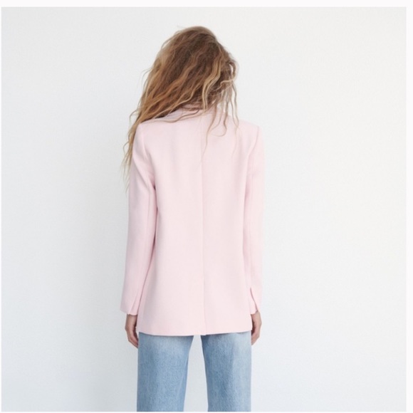 Zara | Jackets & Coats | Zara Pink Blazer | Poshmark